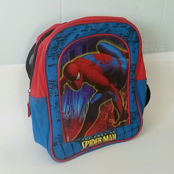 Marvel | Other | Kids Spider Man Backpack Small Red Blue | Poshmark